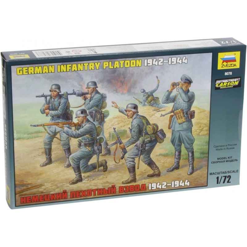 Zvezda 8078. 1/72 Infantería Alemana Platoon 1942-1944 | Miravia