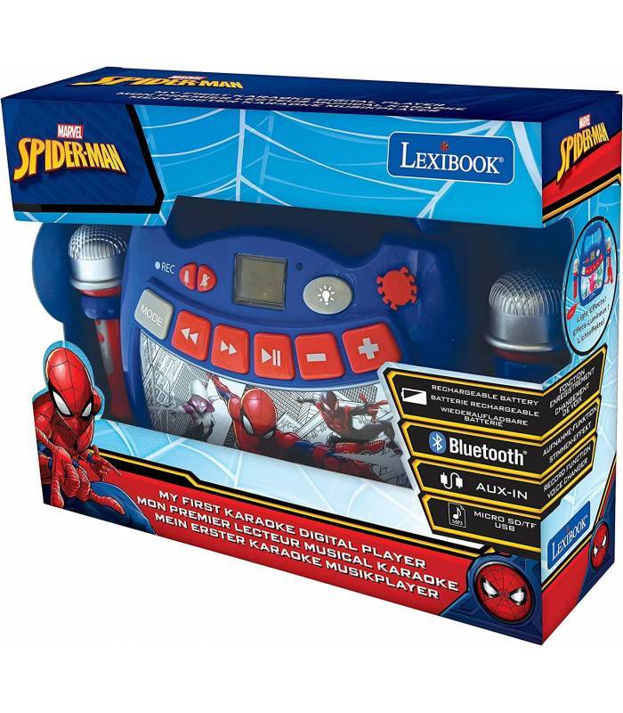 SPIDERMAN KARAOKE REPRODUTOR DE MUSICA PORTATIL DE LEXIBOOK | Miravia