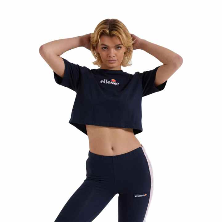 Camiseta Ellesse Marino Amarillo Crop Tee | Miravia