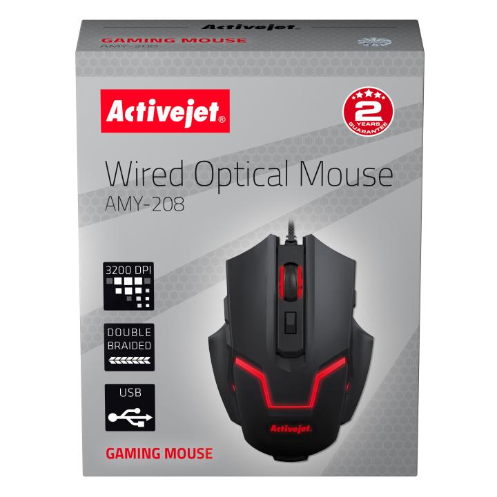 Ratón para Juegos Activejet Amy-208 con Cable | Precisión Mejorada ...
