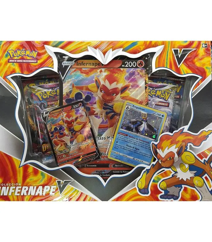 PACK CARTAS POKEMON COLECCIÓN INFERNAPE VMAX DE BANDAI | Miravia