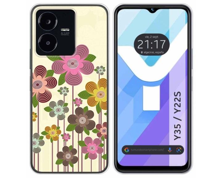 Funda Silicona Tumundosmartphone Vivo Y35 / Y22s Diseño Primavera En Flor | Miravia