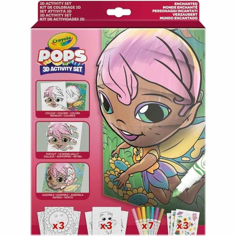 Crayola POPS - Kit Actividades 3D, para Colorear y Crear dibujos en 3D ...