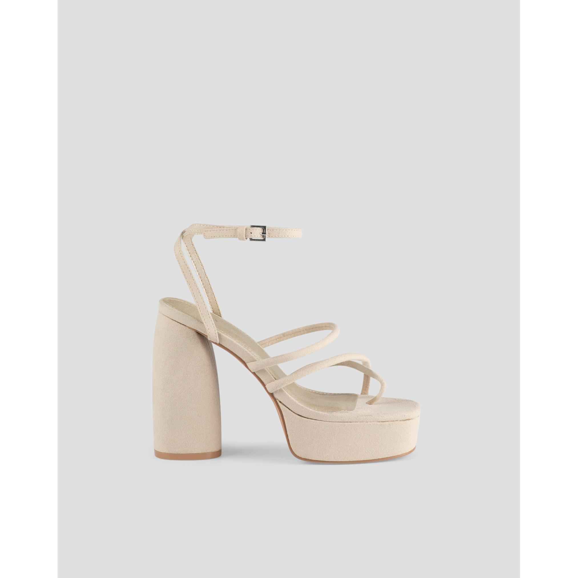 MIM Sandalia de tacón POL ECRU | Miravia