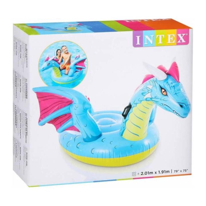 DRAGON HINCHABLE 201X191 CM. RIDE ON DE INTEX | Miravia