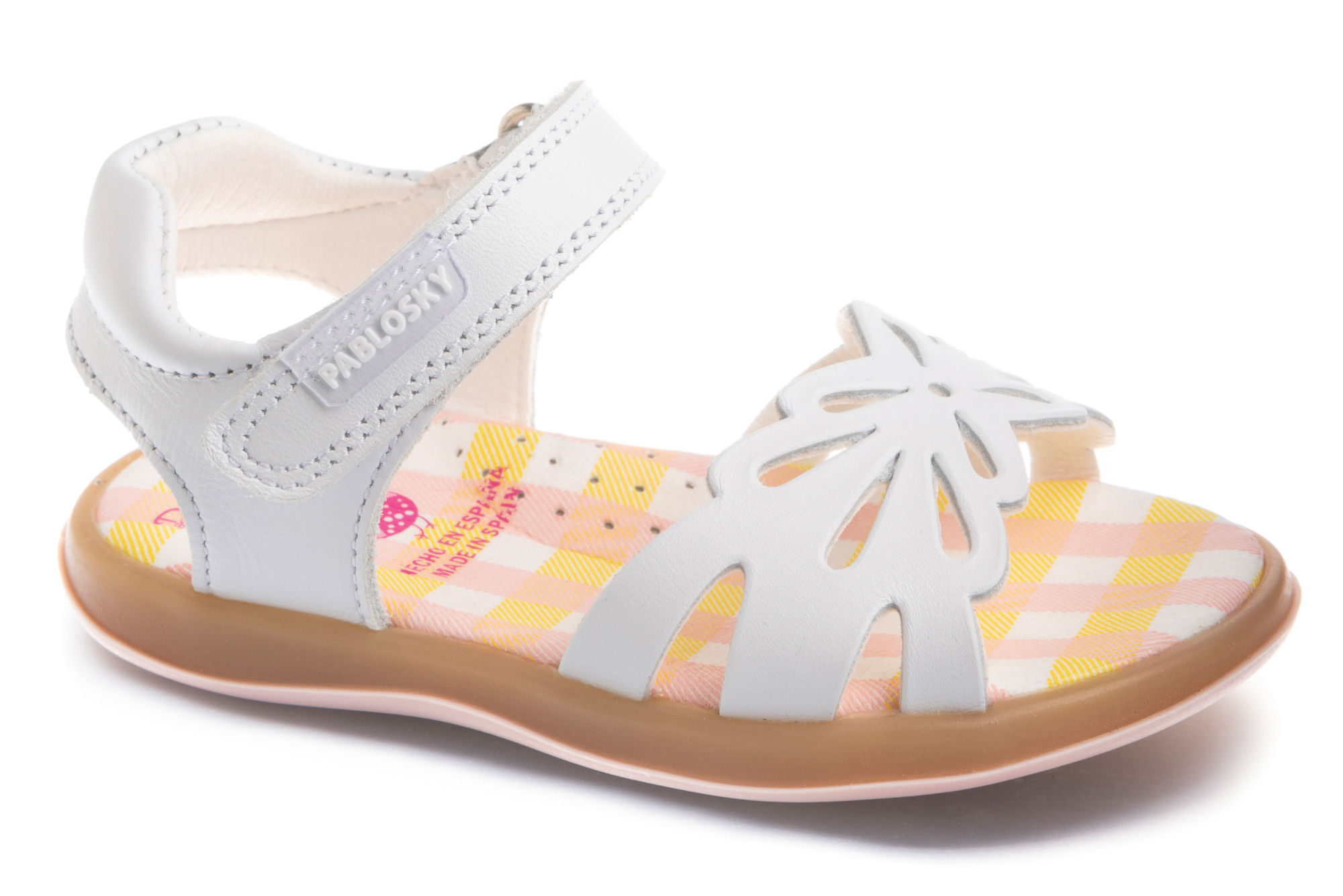 Sandalias Bebé Niña Pablosky de Piel Blanco 029100 | Miravia
