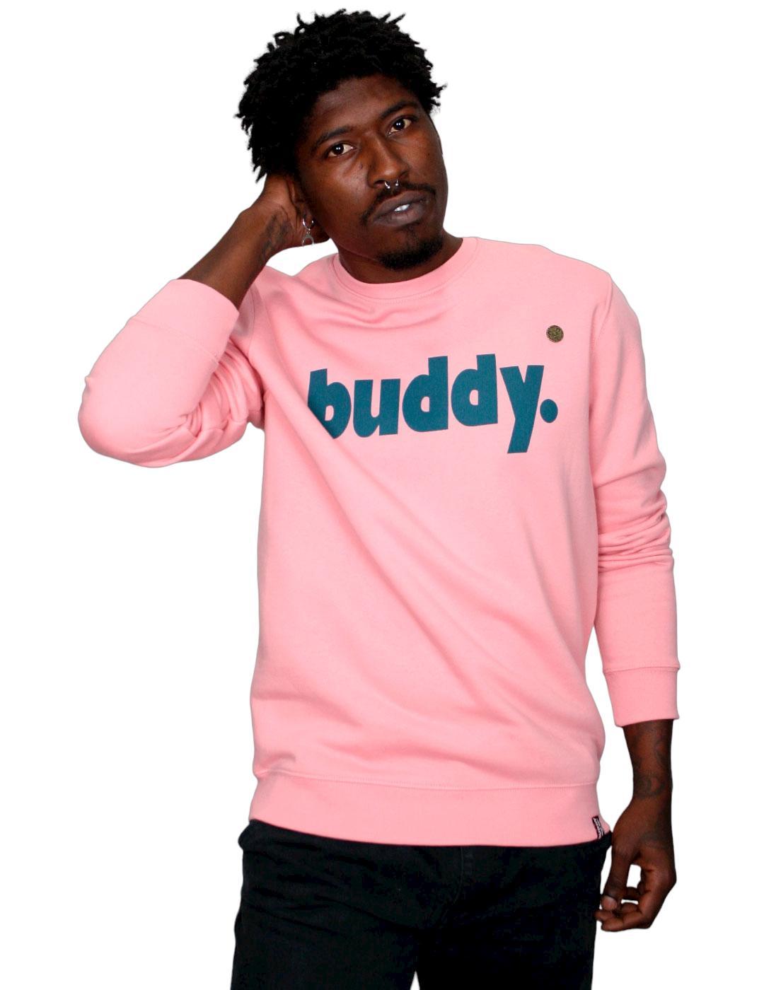 Sudadera Buddy Placard salmón para hombre | Miravia