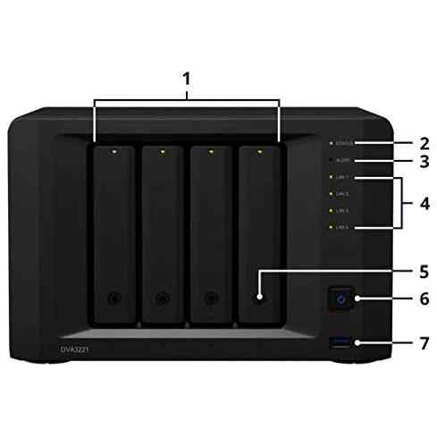 Synology dva3221 network video recorder 4bay | Miravia