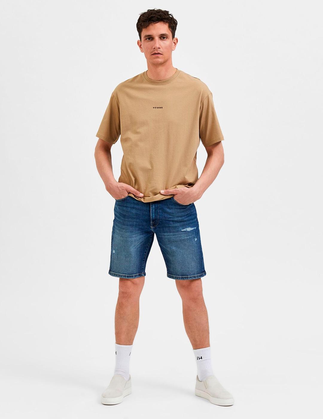 Bermuda Selected 'Alex' Mid Blue | Miravia