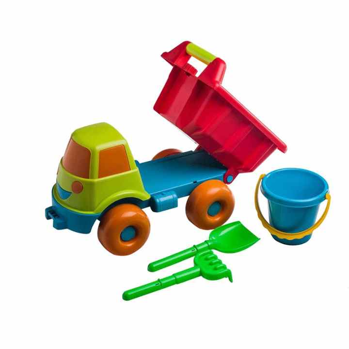 Conjunto Happy camión con remolque y cubo con accesorios de Jisa | Miravia