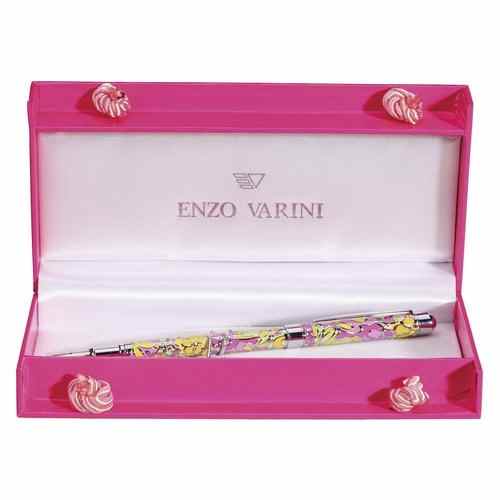 ENZO PLUMA ENZO VARINI PALAZZO CLOISI MOTIVO FLORAL ROSA ENZO VARINI ...