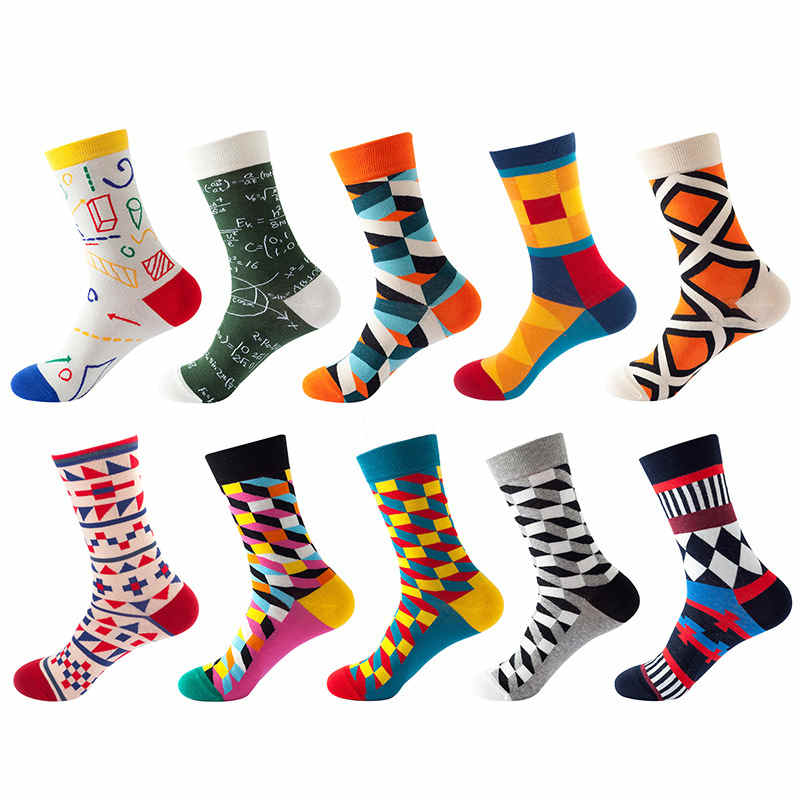 Calcetines deportivos masculinos y femeninos -10 pares - multicolor ...