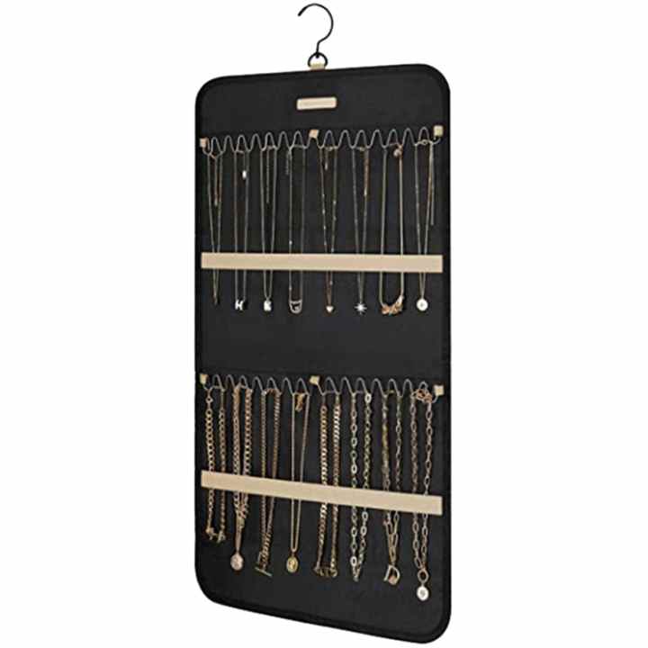 Organizador de joyas colgante, soporte para collar, colgador de anillos ...
