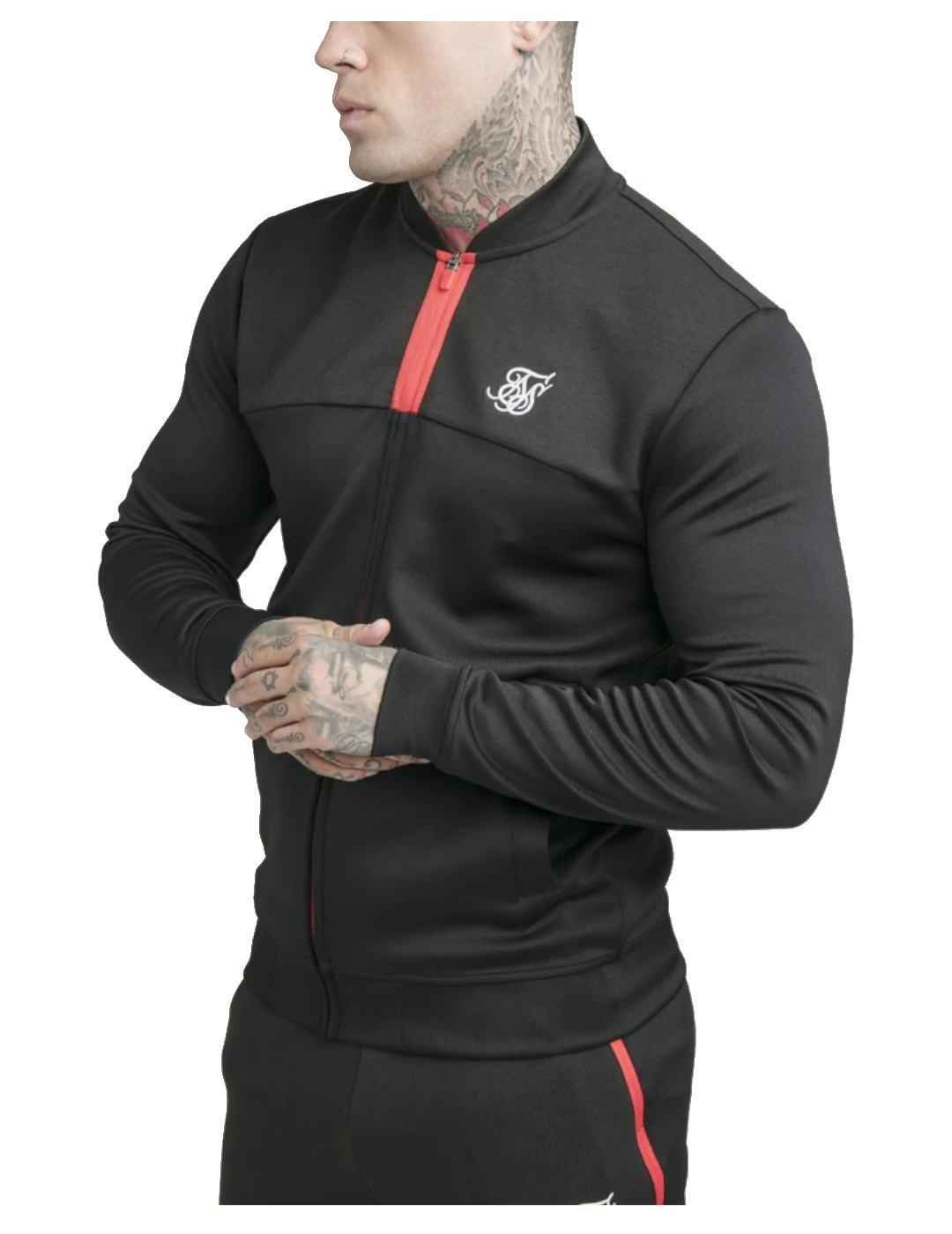 Sudadera covert track bomber Sik Silk | Miravia