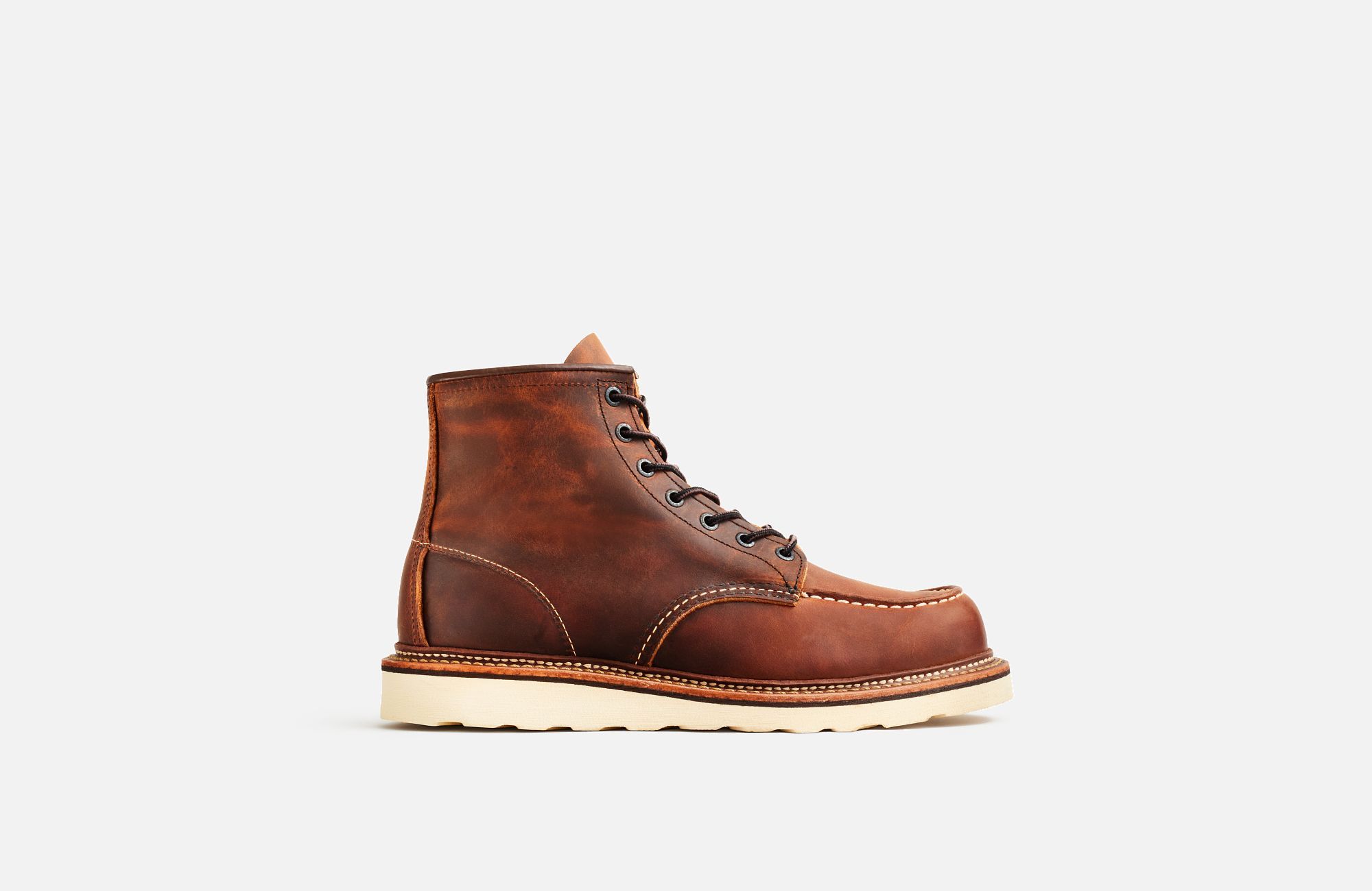 Red Wing 1907 Heritage Work 6" Moc Toe Boot Copper Rough Tough | Miravia