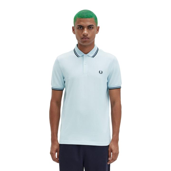 Polo Fred Perry Celeste Twin Tipped Shirt T43 | Miravia