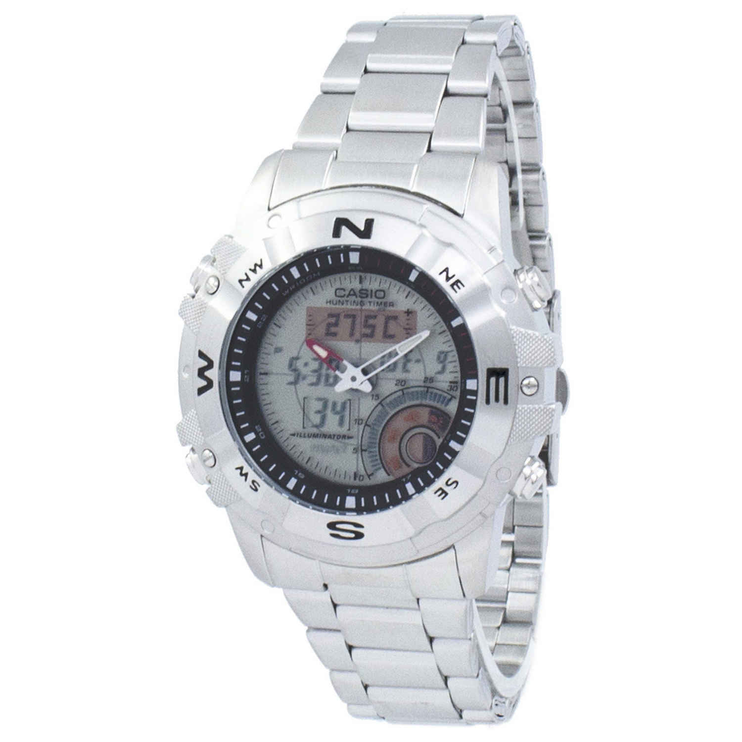 Casio Amw-704d-7avdf Outgear Reloj Para Para Hombre Color Plateado ...