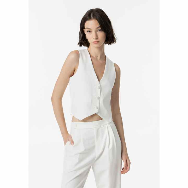 Chaleco Margot Blanco | Miravia
