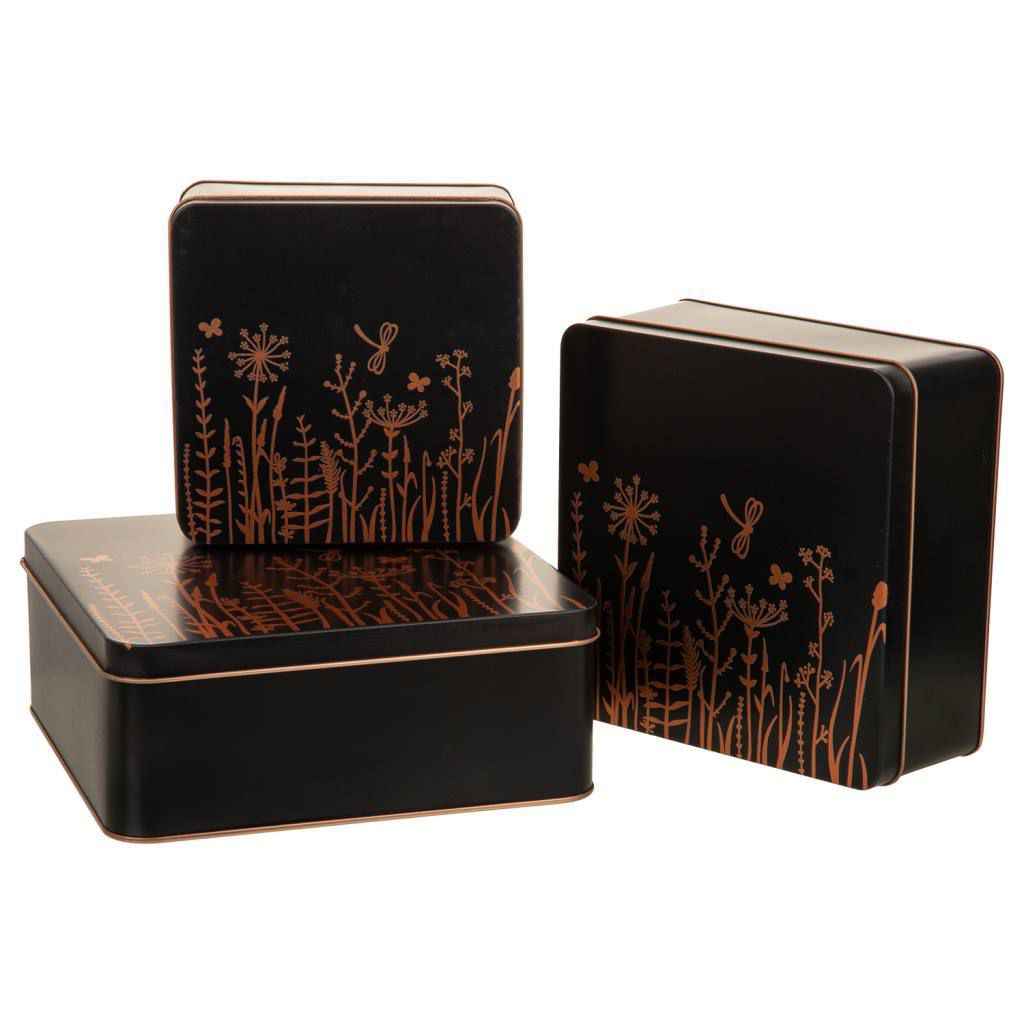Cajas de metal set 3 piezas Multicolor | Miravia