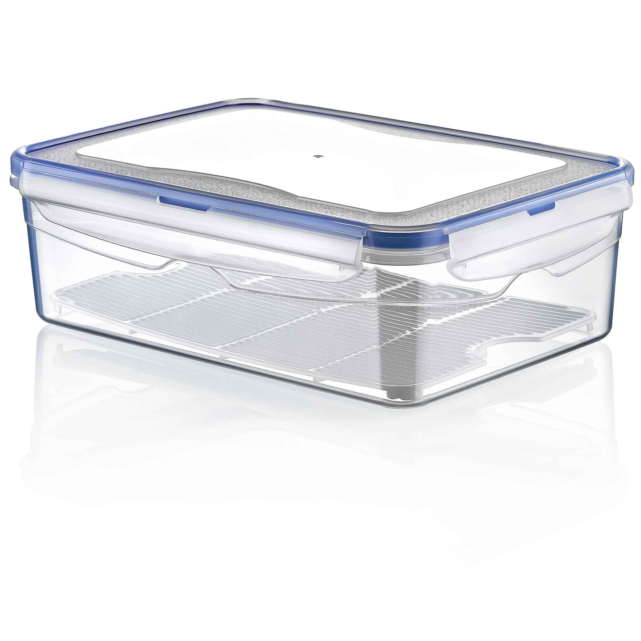 Tupper Rectangular Airtight 2,6L - Azul - MAYA 021472 | Miravia