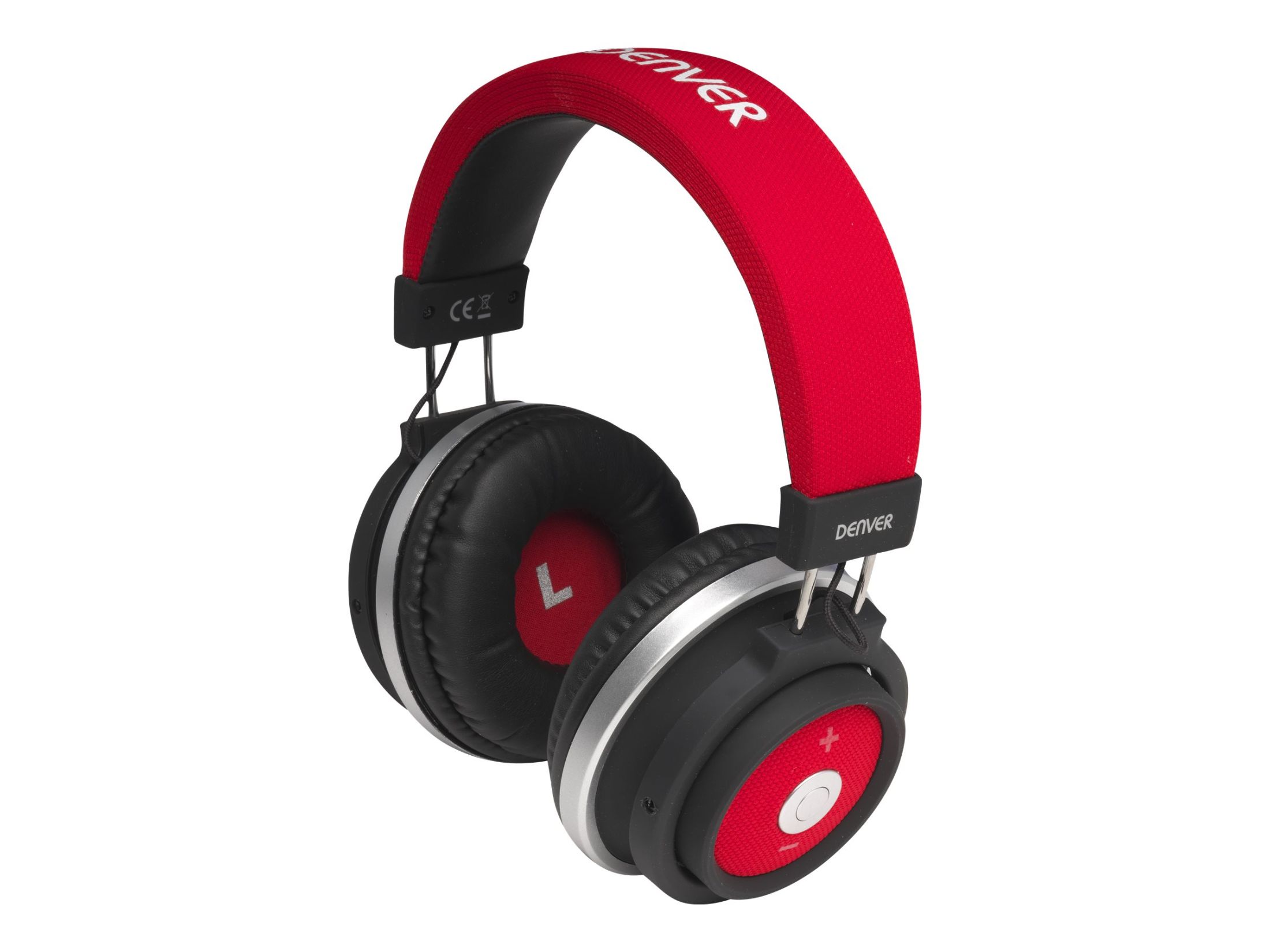 AURICULARES DIADEMA DENVER BLUETOOTH BTH-250 ROJO | Miravia