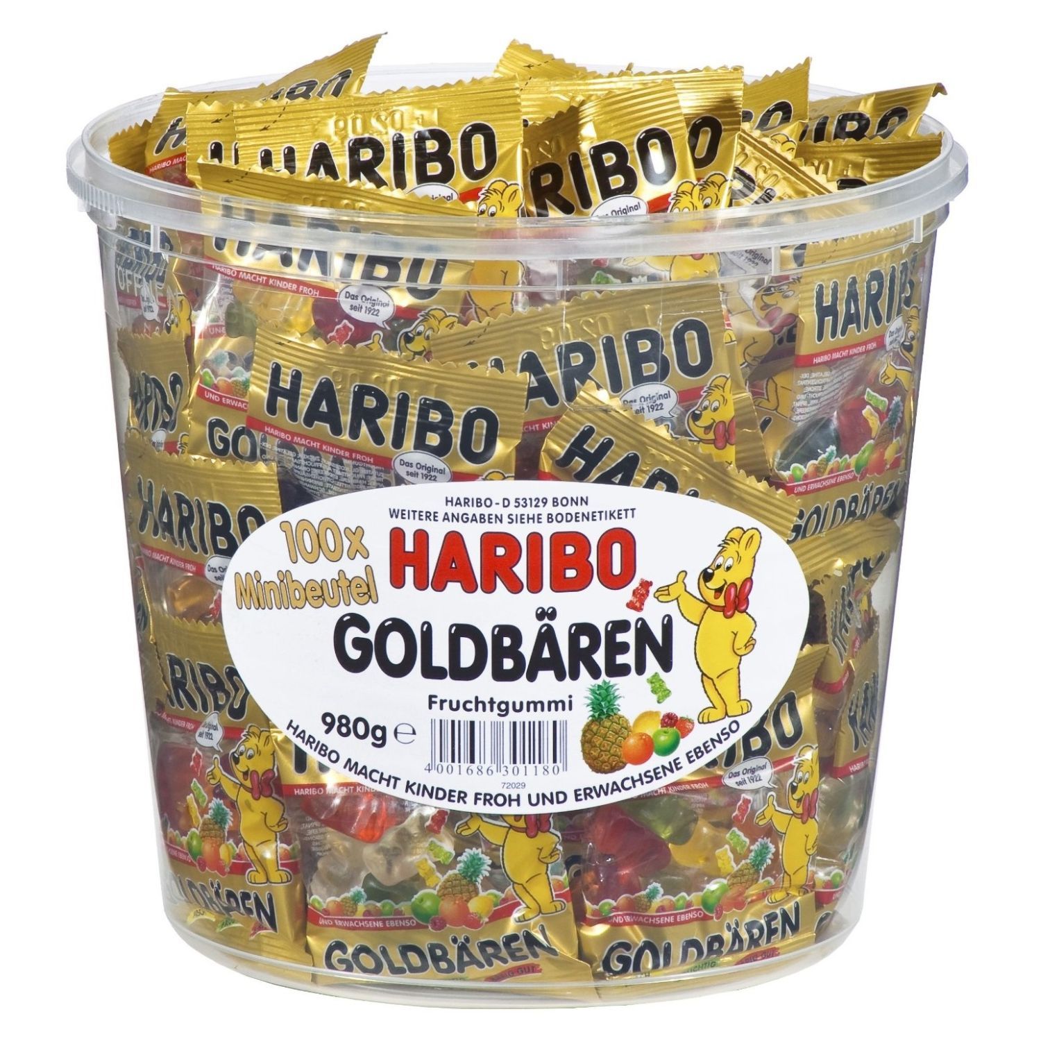 Ositos Haribo Mini | Cubo 100 Unidades | Miravia
