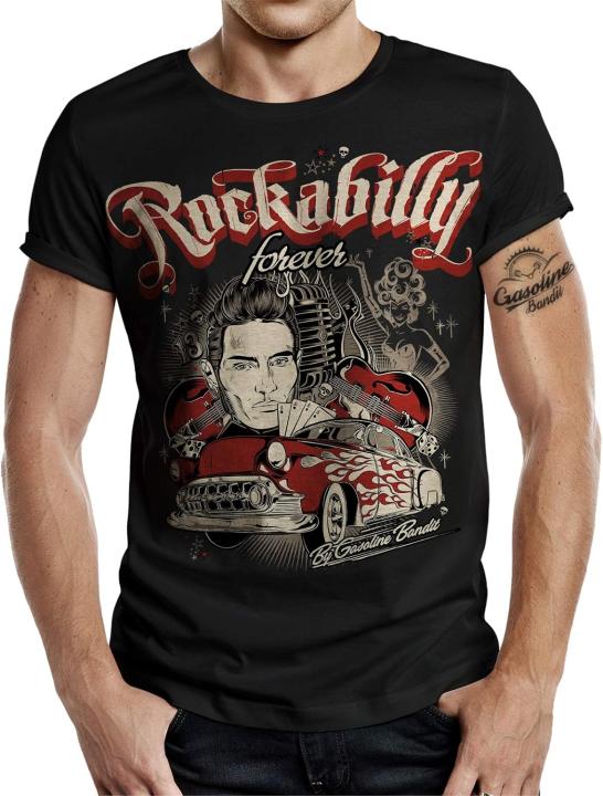 Camiseta Rockabilly Forever, diseño Original de David Vincent | Miravia