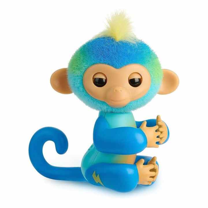 Monita interactiva Fingerlings Leo azul más 70 sonidos y reacciones ...