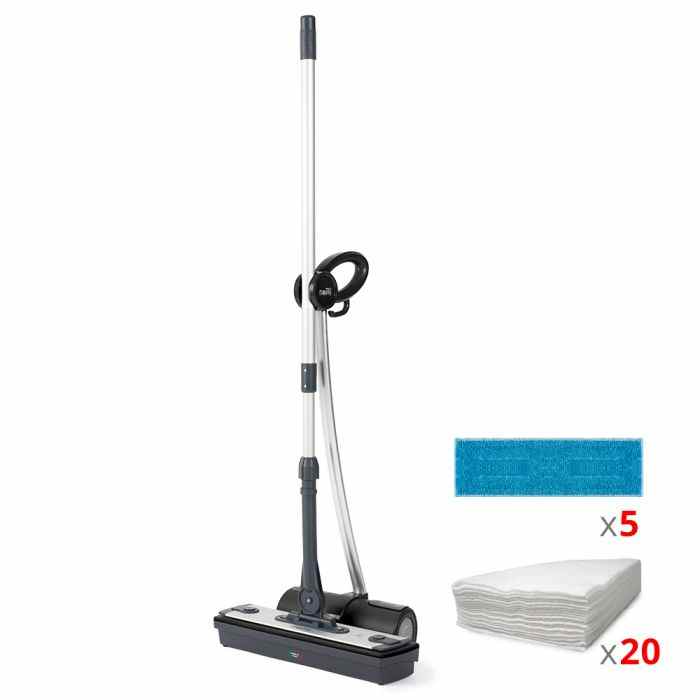 Polti Moppy Black Premium Limpiador a vapor sin cables, extra dotación ...