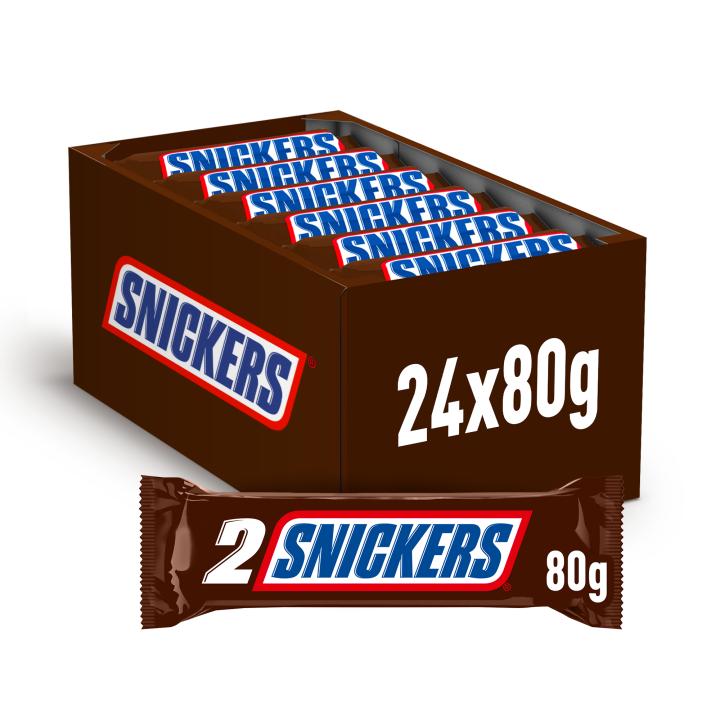 Snickers Xtra Barrita de Chocolate con Leche, Crema de Cacahuete ...