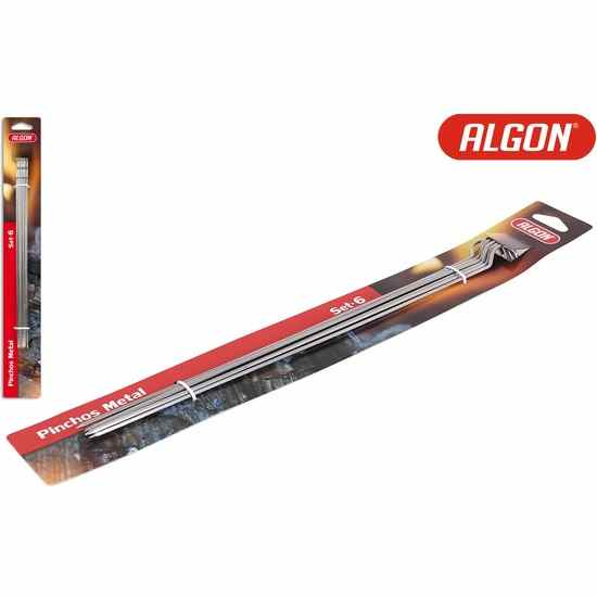 SET 6 PINCHOS METAL 30CMX2,5MM PRIVILEGE | Miravia