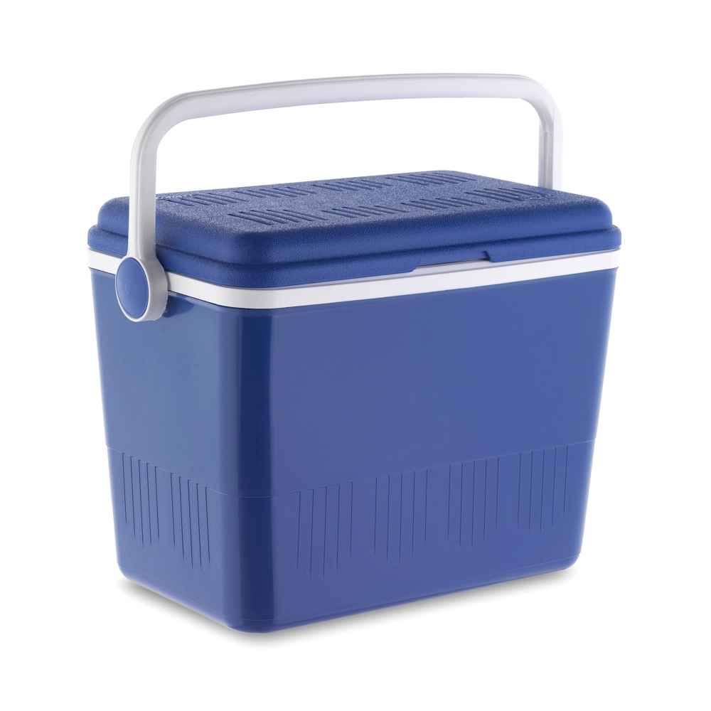 LOLAhome Nevera de playa extra grande rígida y portátil azul y blanca ...