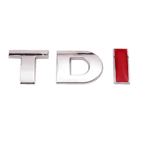 AUTOZOCO Emblema Adhesivo metálico TDI, Insignia TDI Apto para Parte ...