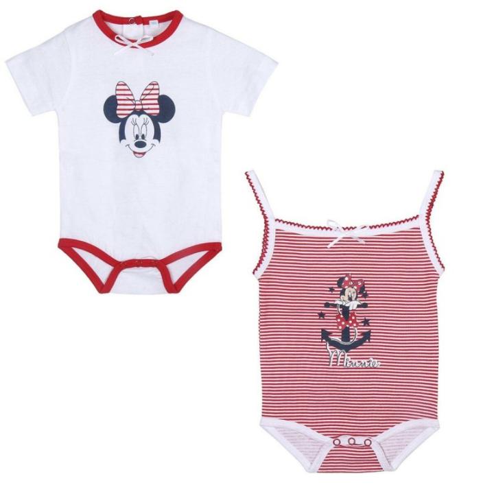 Minnie Mouse-Body Minnie Mouse 2 Unidades Rojo 6 Meses | Miravia