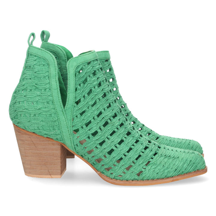 Davinia Shoes Botin de Tacon para Mujer, con Tiras Trenzadas, de Punta ...