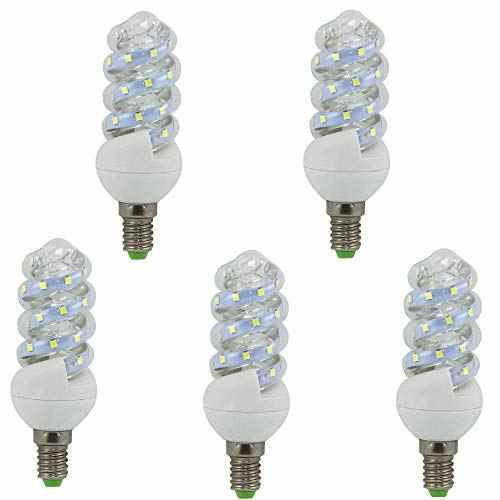 TECNOLUXEURO BOMBILLA LED MINI ESPIRAL E14 5 W (pack 5) (4200K) | Miravia