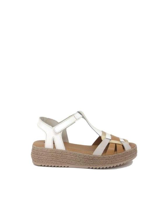 RKS 882243 Sandalias Abiertas Alpargatas Mujer Marrón | Miravia