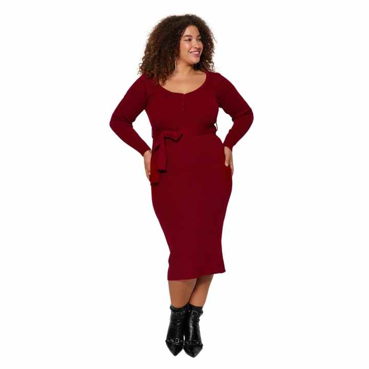 Trendyol Vestido De Talla Grande De Mujer Miravia
