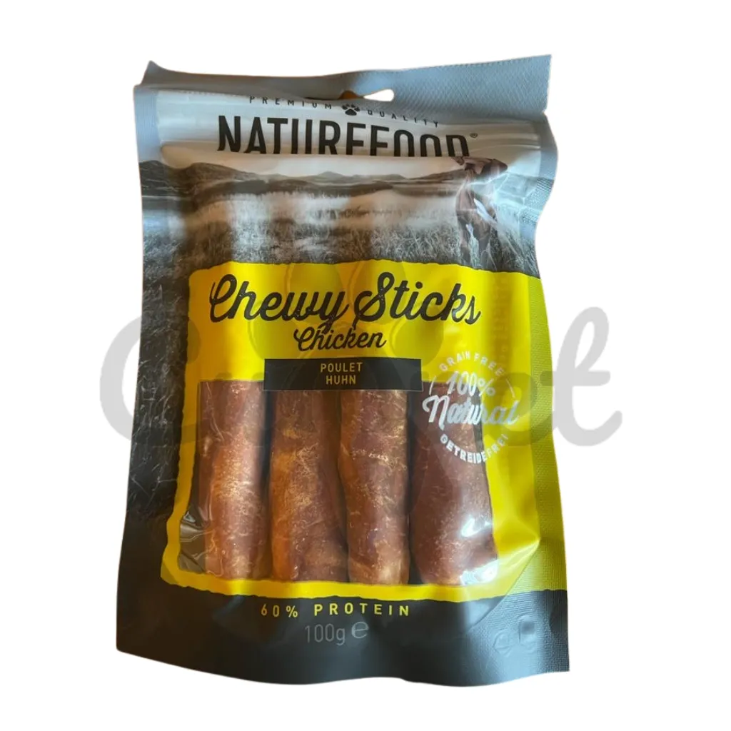 NATUREFOOD - Chewy sticks Chicken - Palos de Pollo masticables (100 gr ...