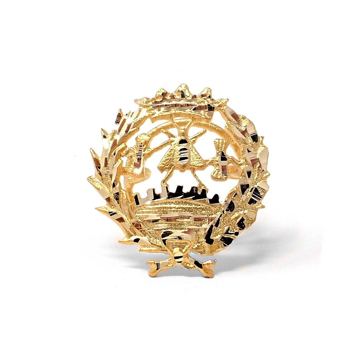 Insignia profesional Económicas oro 18k escudo pin solapa 17.6mm. | Miravia