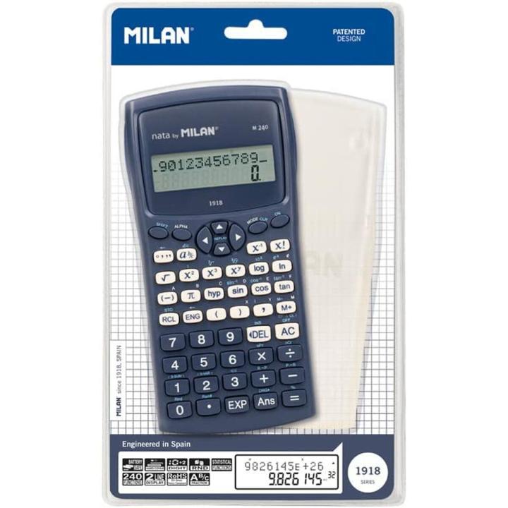 Scientific Calculator Milan M240-1918 Blue 16,7 x 8,4 x 1,9 cm ...