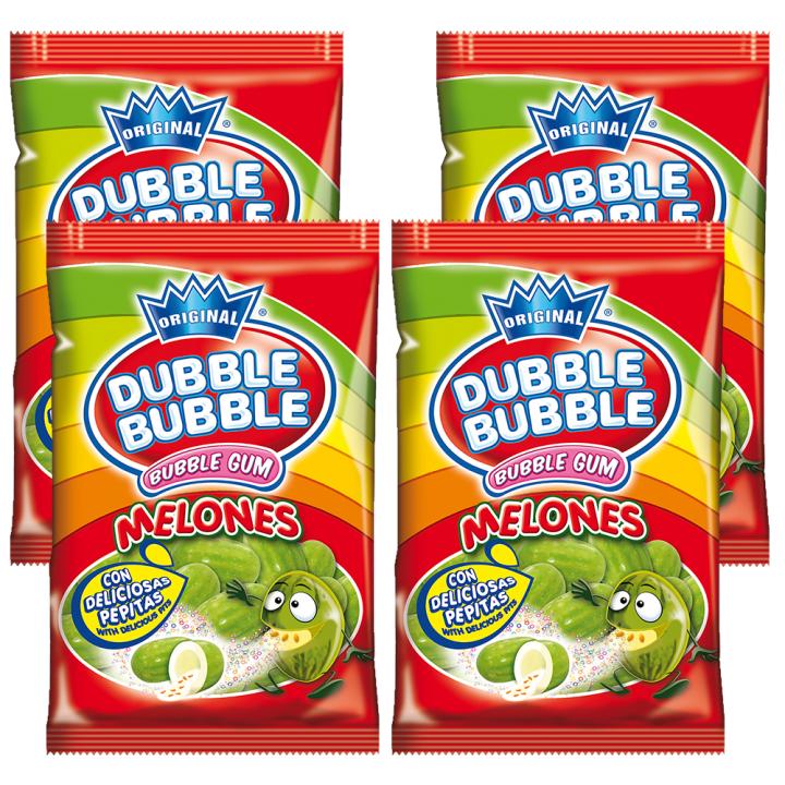 pack 4 bolsas Dubble Bubble Melones chicles 85g | Miravia