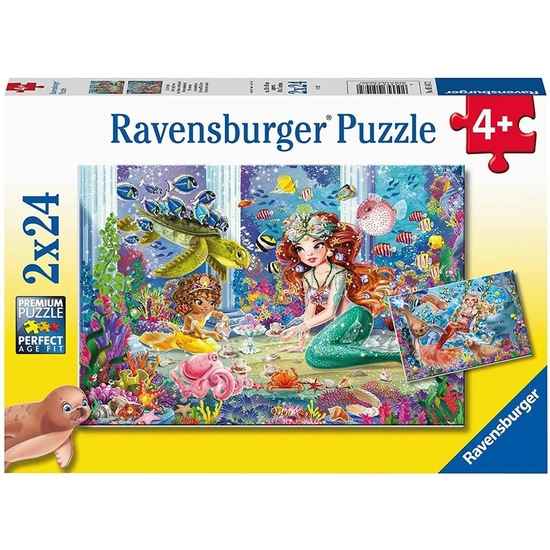 PUZZLE DOBLE 2X24 PIEZAS SIRENAS | Miravia