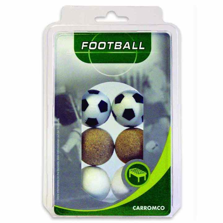 Pack 6 Bolas Futbolin 2 Blanca + 2 Balón + 2 Corcho 62606Futbolines ...