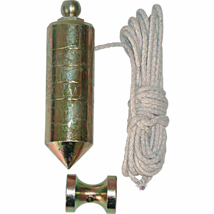 Plomada de hierro con imán - 500 g - Cuerda 5 m | Miravia