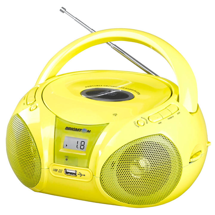 Radio Cd Mp3 Brigmton W-408 Radio Cd Am/Fm Mp3 Usb Amarillo | Miravia