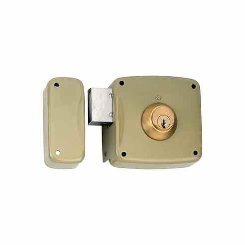 Cerradura sobreponer con cilindro 5124A entrada 100mm. Mano izquierda ...