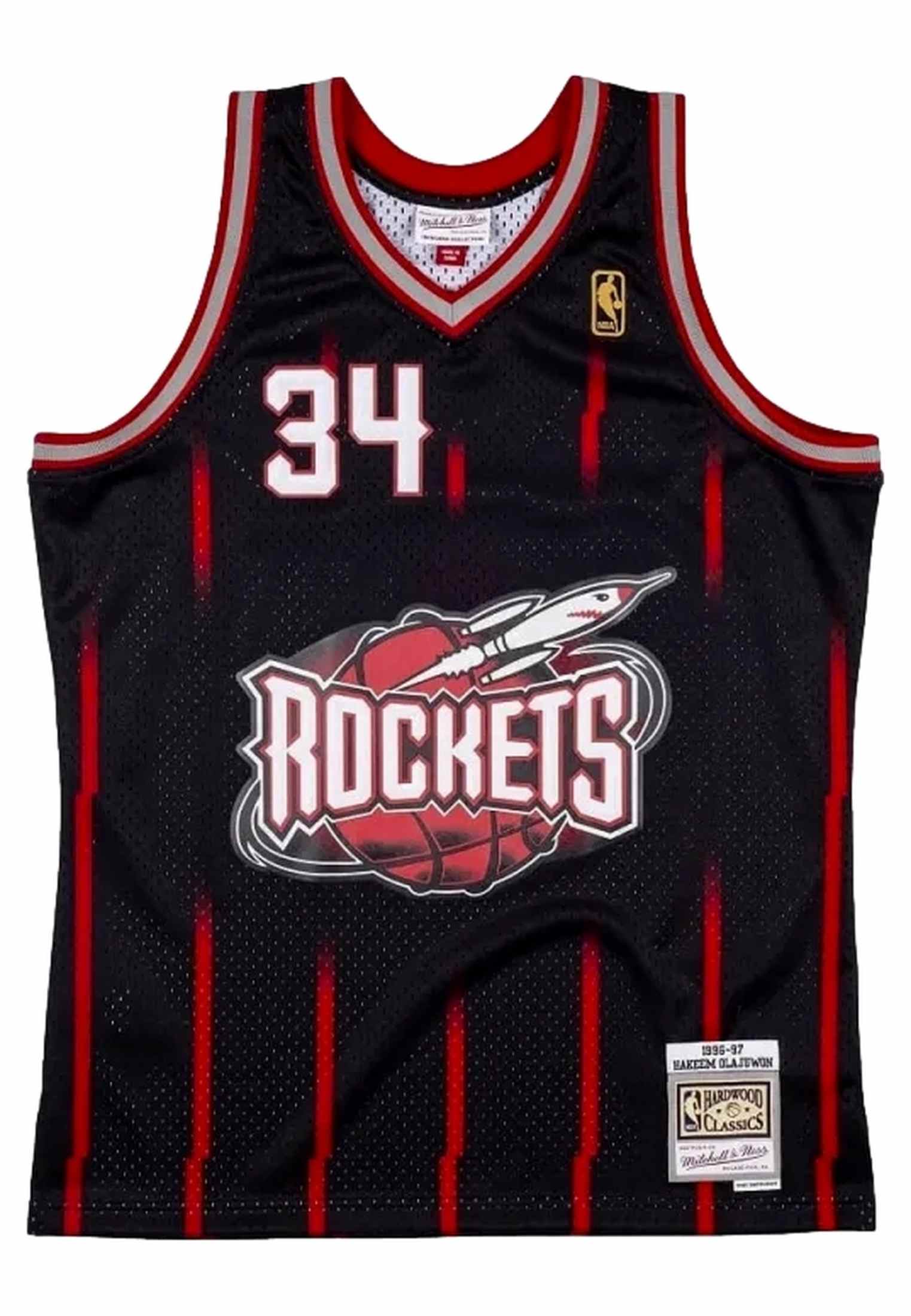 Camiseta Mitchell & Ness Negra Hak Olajuwon Reload Jersey | Miravia