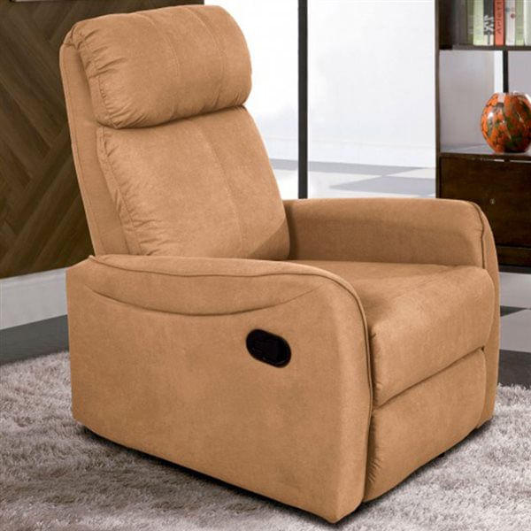 Sillón relax Carlin Crystal beige 100x74x88 cm | Miravia