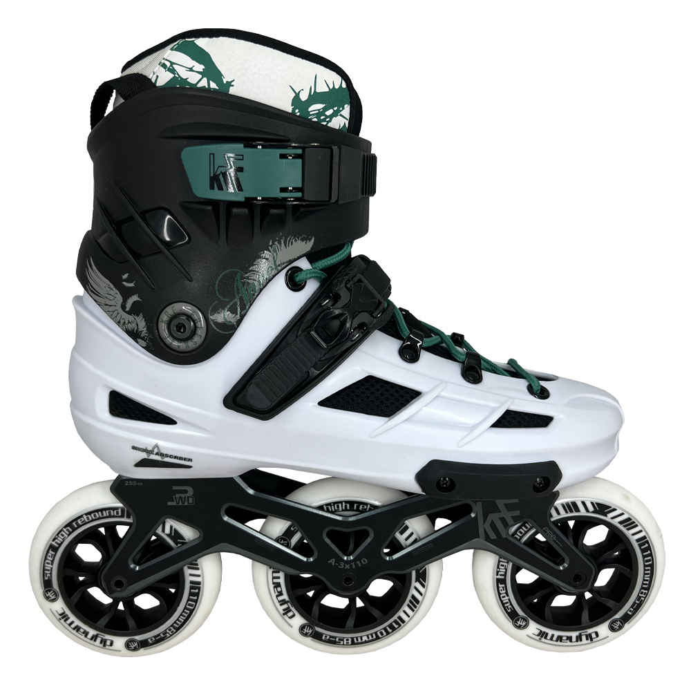 Patin 3 Ruedas de 110 cm Freeskate Krf Angel Blanco-Verde | Miravia